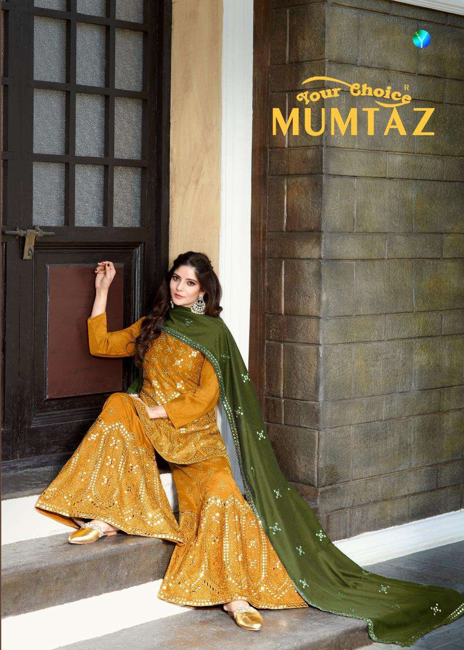 MUMTAZ BY YOUR CHOICE 3605 TO 3608 SERIES BEAUTIFUL STYLISH SUITS FANCY ...