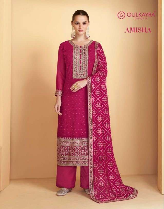 AMISHA BY GULKAYRA DESIGNER 7156-A TO 7156-E SERIES BEAUTIFUL SUITS ...