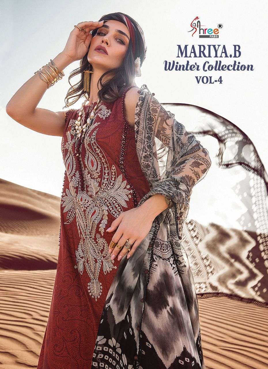 MARIYA.B WINTER COLLECTION VOL-4 BY SHREE FABS 2431 TO 2437 SERIES ...