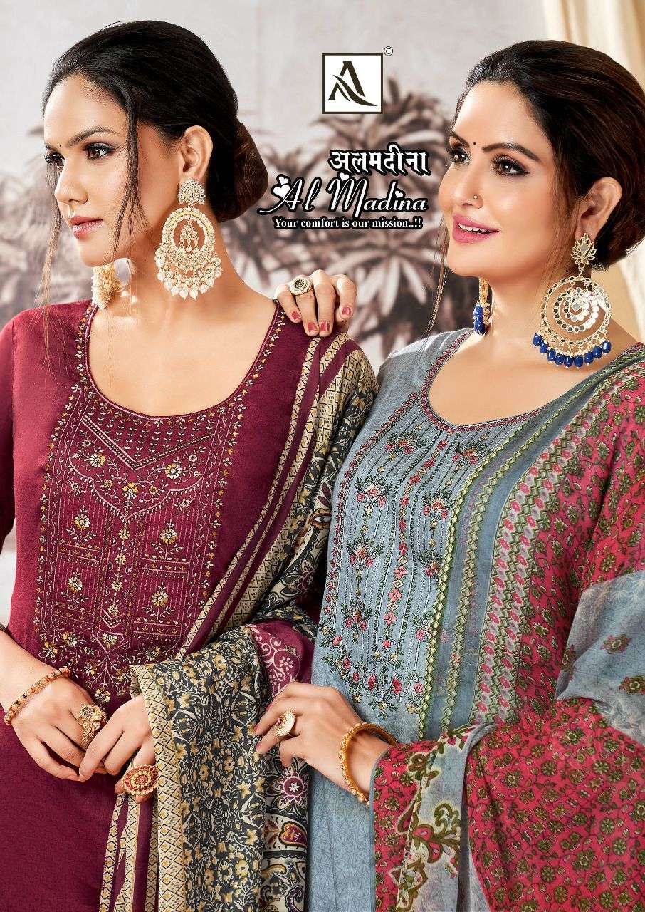 AL MADINA BY ALOK SUITS 1106-001 TO 1106-008 SERIES BEAUTIFUL SUITS ...