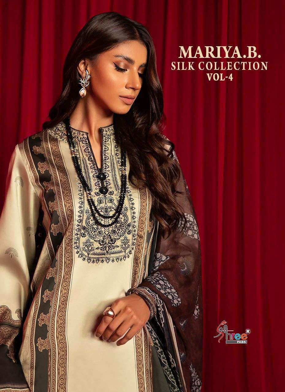 MARIYA.B. SILK COLLECTION VOL-4 BY SHREE FABS 2427 TO 2430 SERIES ...