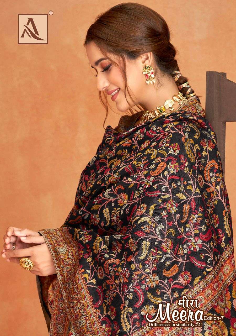 MEERA VOL-7 BY ALOK SUITS 1066-001 TO 1066-006 SERIES BEAUTIFUL SUITS ...