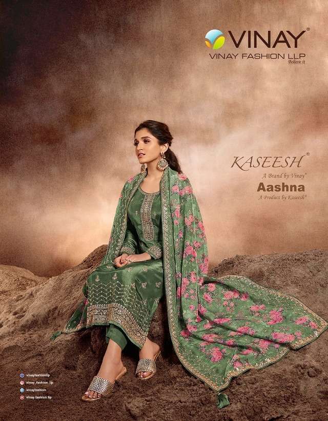 KASEESH AASHNA BY VINAY FASHION 62881 TO 62888 SERIES BEAUTIFUL SUITS ...