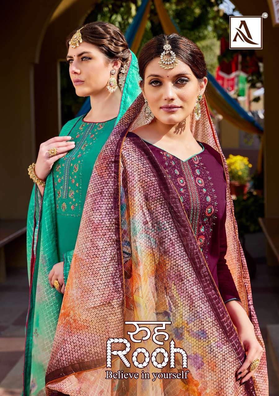 ROOH BY ALOK SUITS 1147-001 TO 1147-006 SERIES DESIGNER FESTIVE SUITS ...