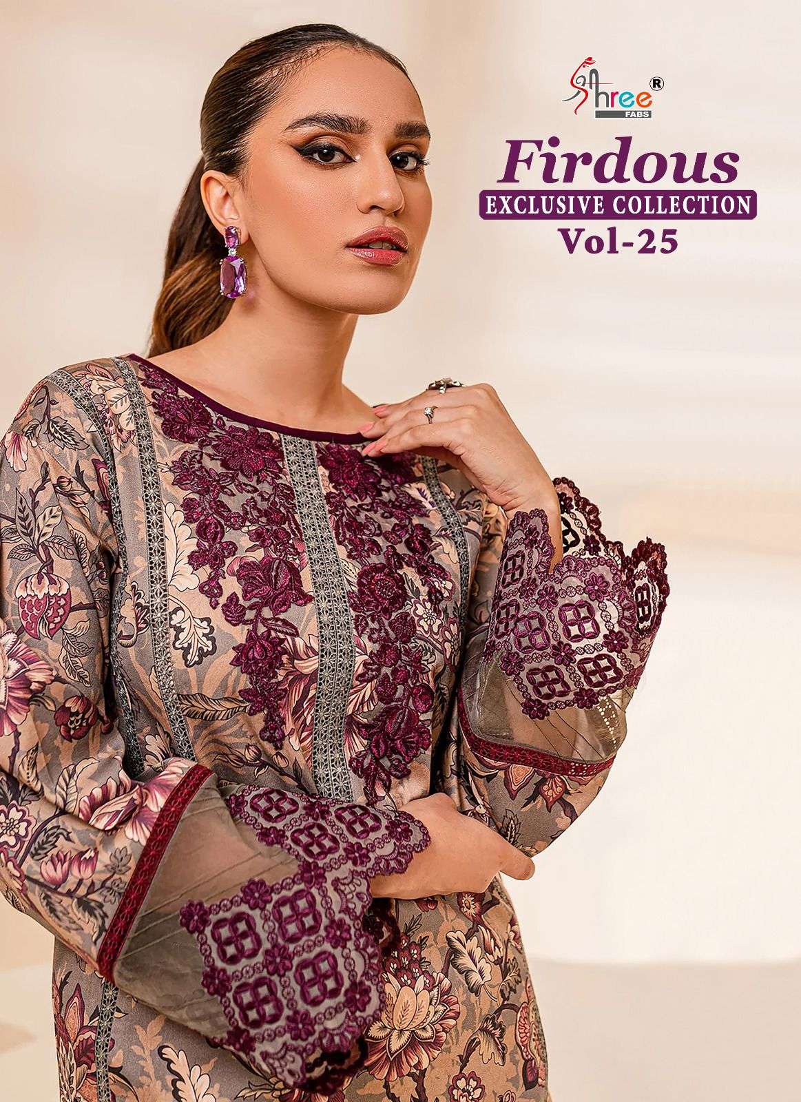 FIRDOUS EXCLUSIVE COLLECTION VOL-25 BY SHREE FABS 2449 TO 2553 SERIES ...