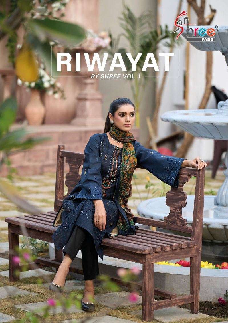 RIWAYAT BY SHREE FABS 01 TO 06 SERIES DESIGNER FESTIVE SUITS COLLECTION ...