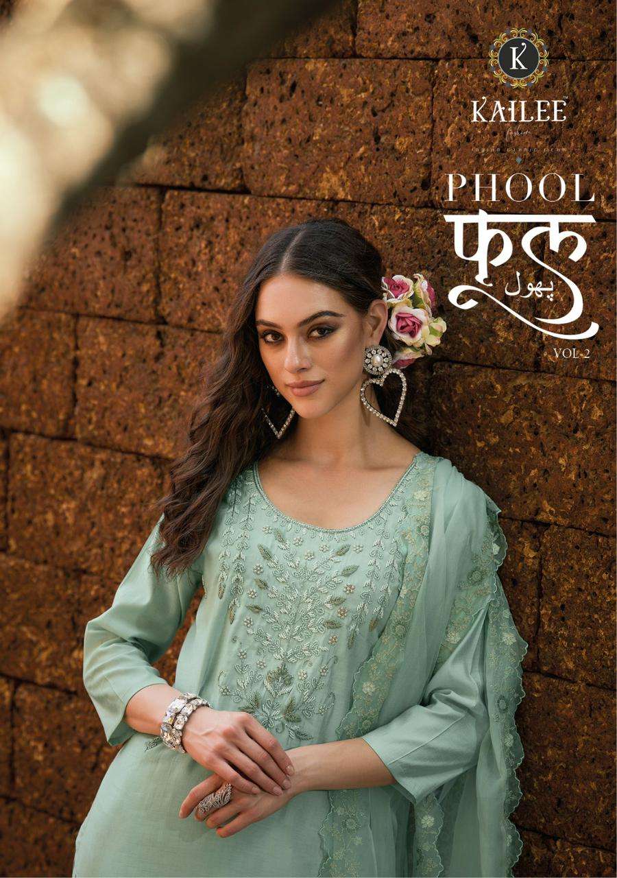 PHOOL VOL-2 BY KAILEE 40081 TO 40086 SERIES BEAUTIFUL SUITS COLORFUL ...