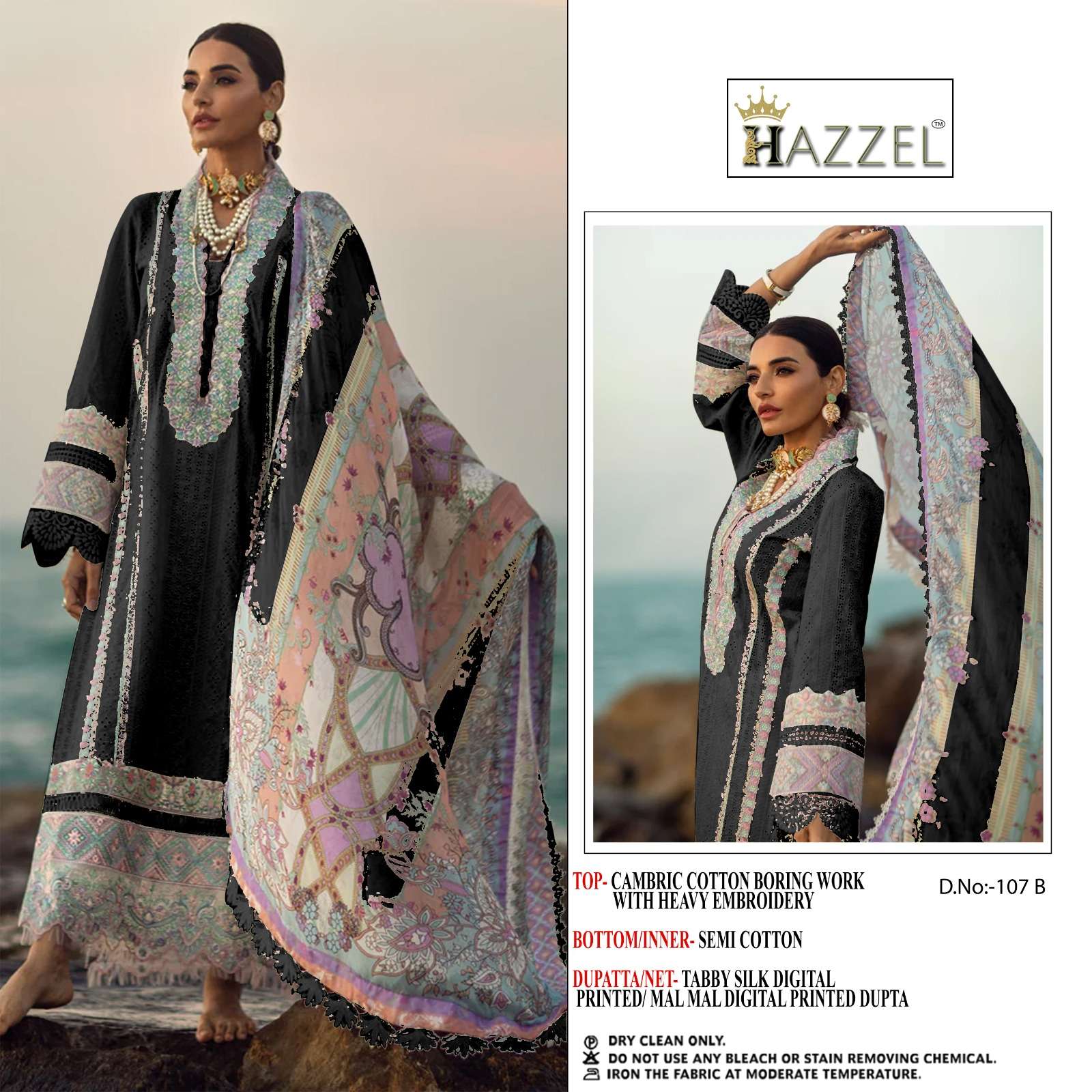 HAZZEL 107 COLOURS BY HAZZEL 107-A TO 107-D SERIES BEAUTIFUL STYLISH ...