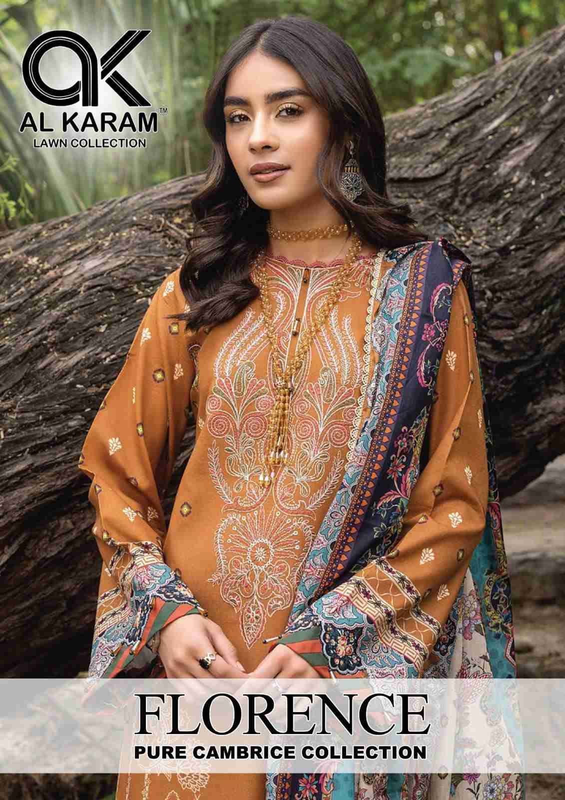 FLORENCE BY AL KARAM LAWN COLLECTION 1001 TO 1006 SERIES BEAUTIFUL ...