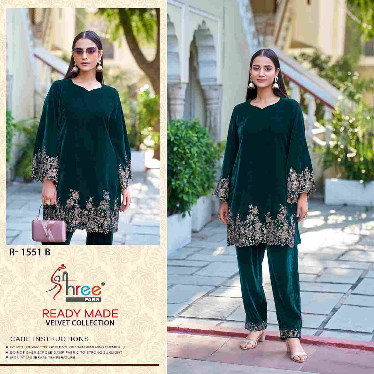 SHREE FABS HIT DESIGN R-1551 COLOURS BY SHREE FABS R-1551-A TO R-1551-D ...