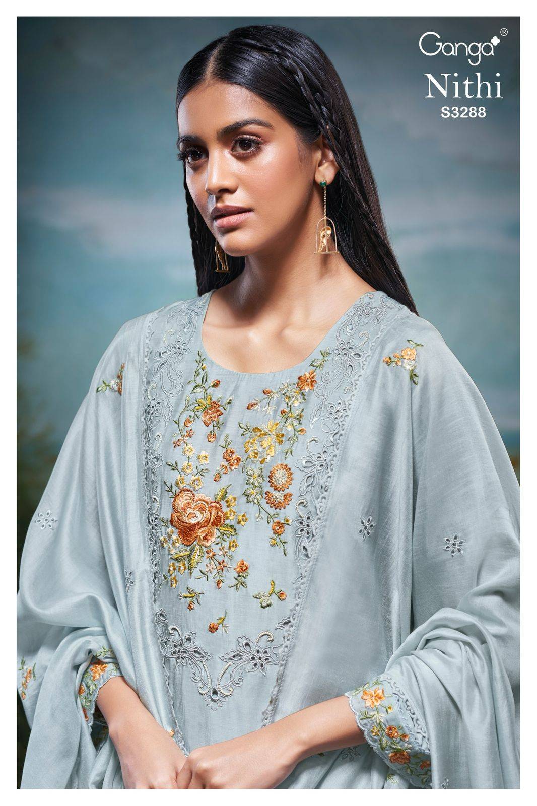 NITHI-3288 BY GANGA FASHION 3288-A TO 3288-B SERIES BEAUTIFUL FESTIVE ...