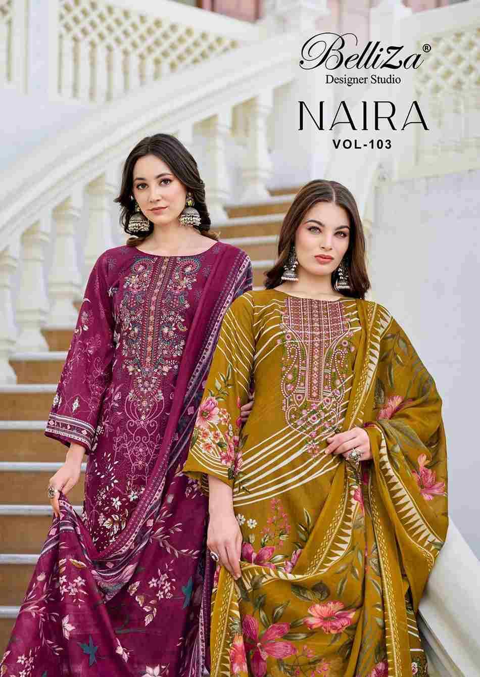 NAIRA VOL-103 BY BELLIZA 836-001 TO 836-008 SERIES BEAUTIFUL FESTIVE ...