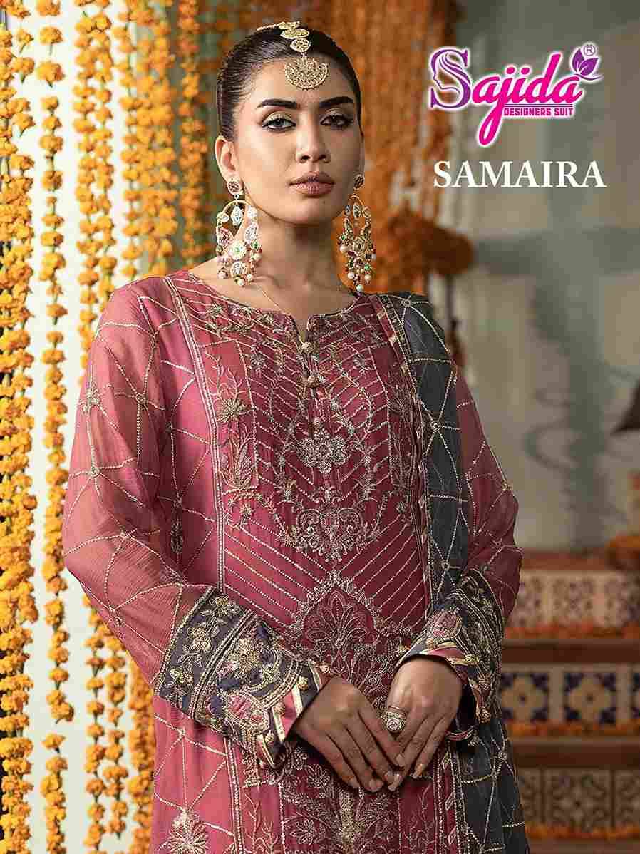 SAMAIRA BY SAJIDA DESIGNER SUITS 1024 TO 1026 SERIES BEAUTIFUL PAKISTANI SUITS COLORFUL STYLISH ...