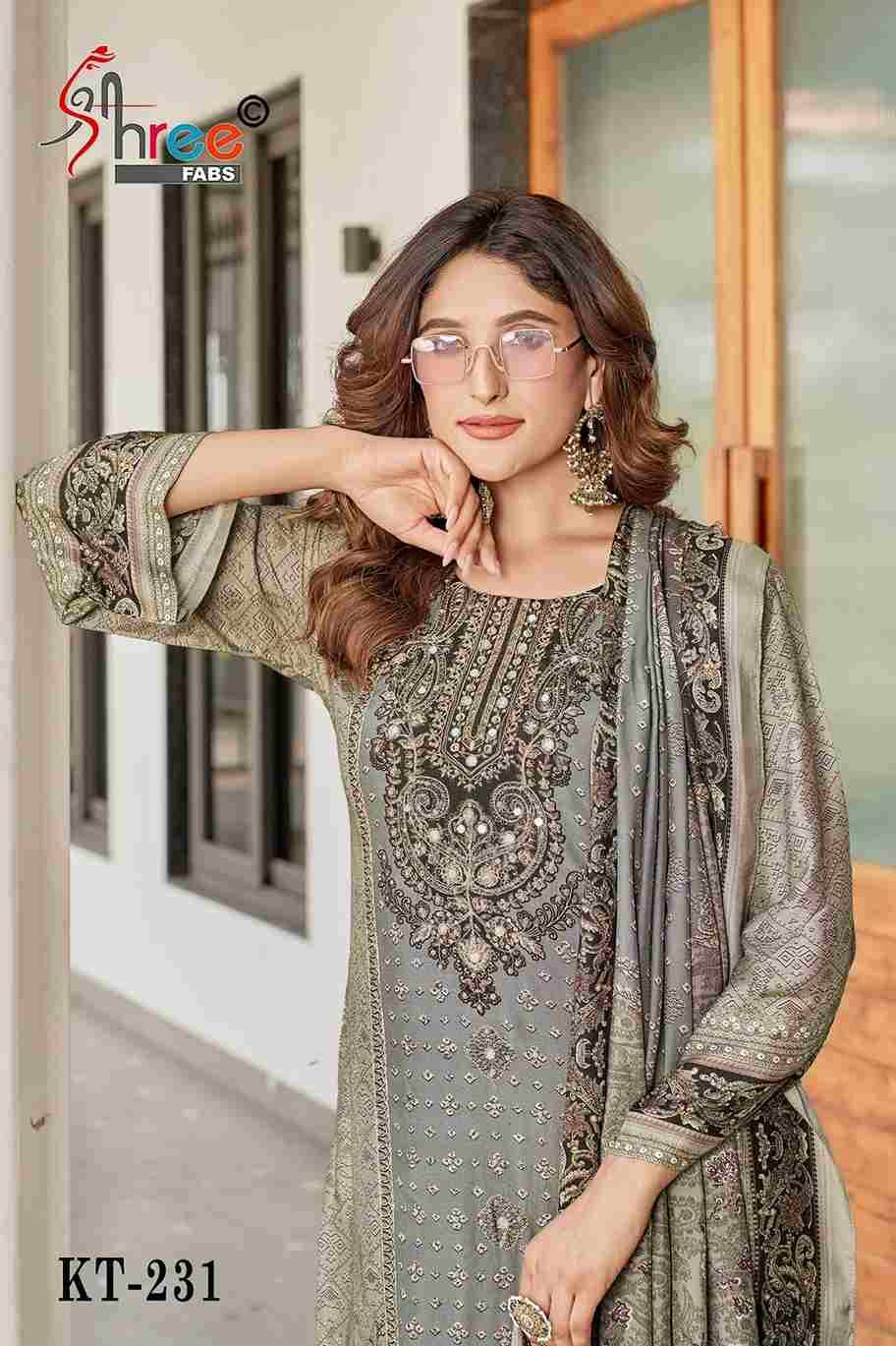 SHREE FABS HIT DESIGN KT-231 COLOURS BY SHREE FABS KT-231 TO KT-231-C SERIES DESIGNER PAKISTANI ...