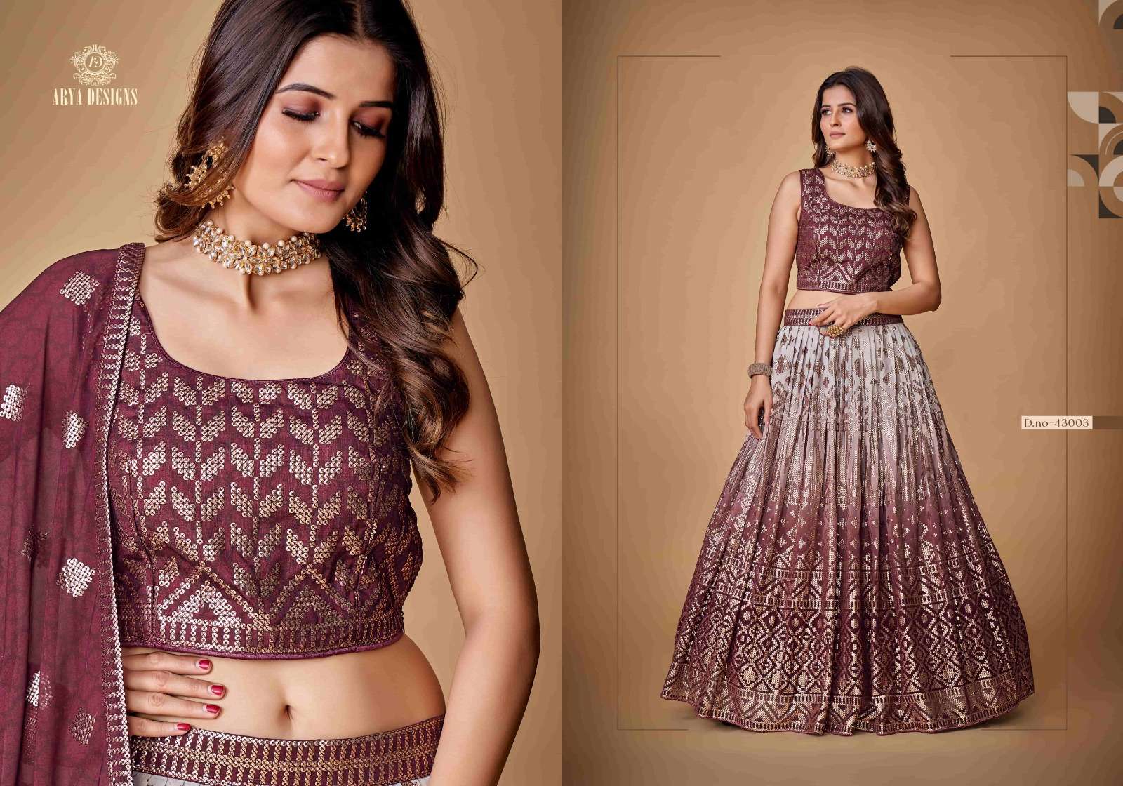 MAHIRA VOL-2 BY ARYA DESIGNS 43001 TO 43006 SERIES DESIGNER BEAUTIFUL ...