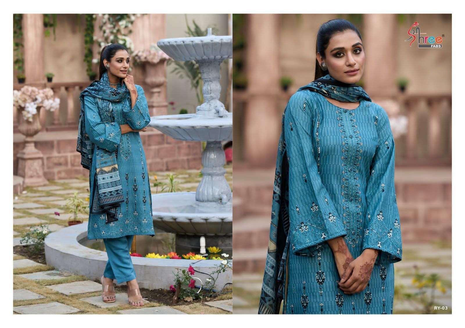 RIWAYAT BY SHREE FABS 01 TO 06 SERIES DESIGNER FESTIVE SUITS COLLECTION ...