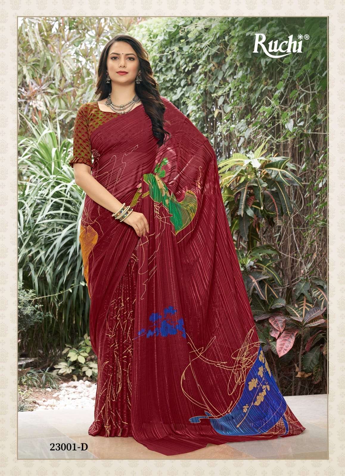 SHYLAA BY RUCHI SAREES 23001-A TO 23003-D SERIES INDIAN TRADITIONAL ...
