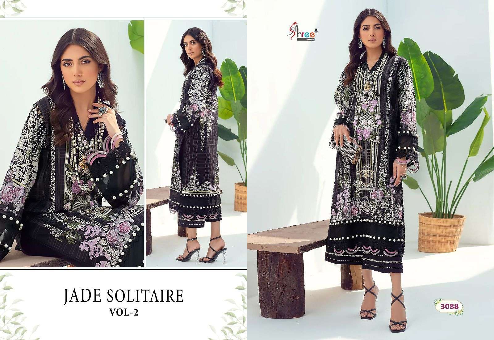 JADE SOLITAIRE VOL-2 BY SHREE FABS 3087 TO 3090 SERIES BEAUTIFUL ...