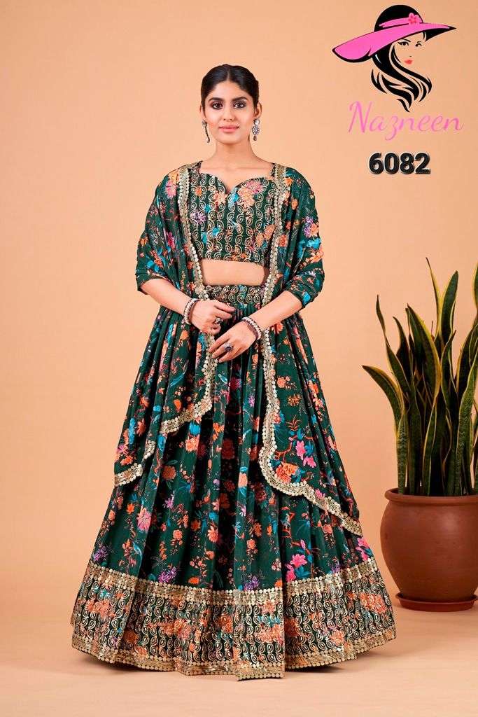 MANMOHINI BY NAZNEEN 6082 TO 6085 SERIES DESIGNER BEAUTIFUL COLLECTION ...