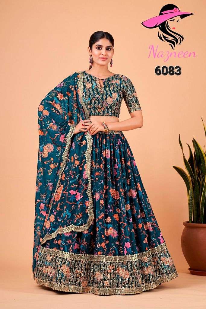 MANMOHINI BY NAZNEEN 6082 TO 6085 SERIES DESIGNER BEAUTIFUL COLLECTION ...