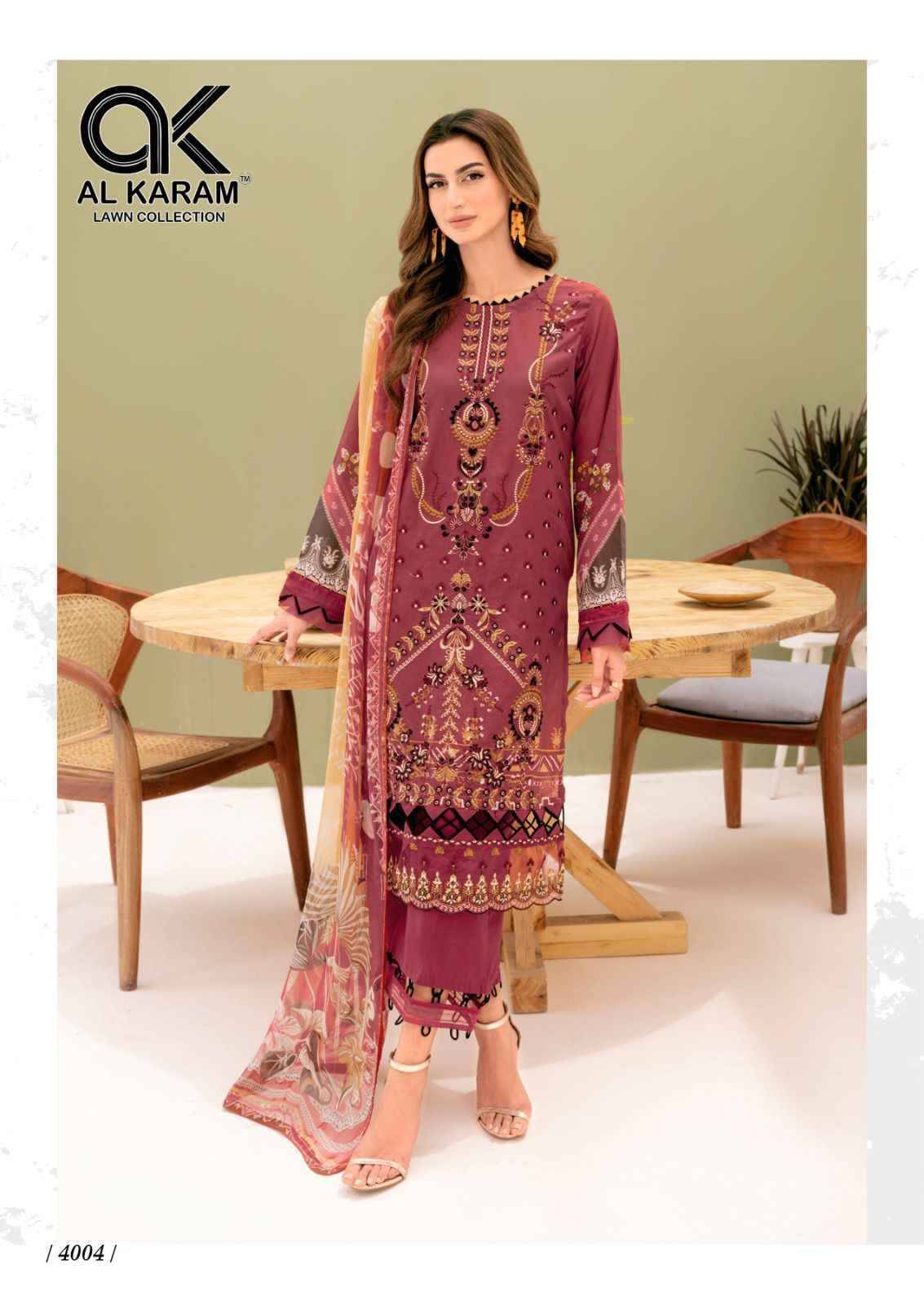 QUEENS COURT VOL-4 BY AL KARAM LAWN COLLECTION 4001 TO 4006 SERIES ...