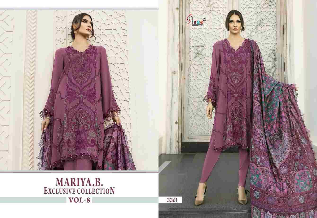 MARIYA.B. EXCLUSIVE COLLECTION VOL-8 BY SHREE FABS 3361 TO 3364 SERIES ...