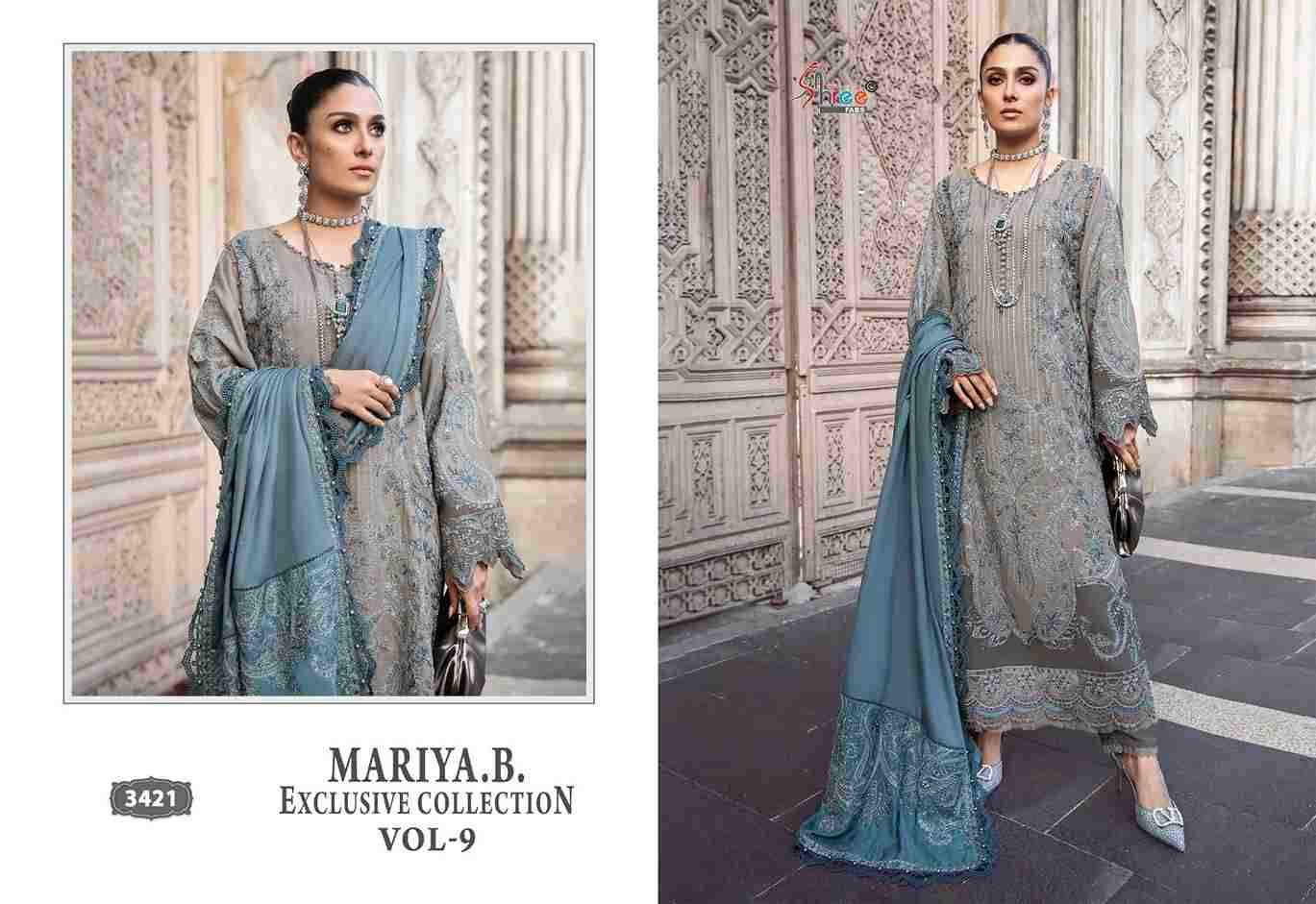 MARIYA.B. EXCLUSIVE COLLECTION VOL-9 BY SHREE FABS 3420 TO 3422 SERIES ...