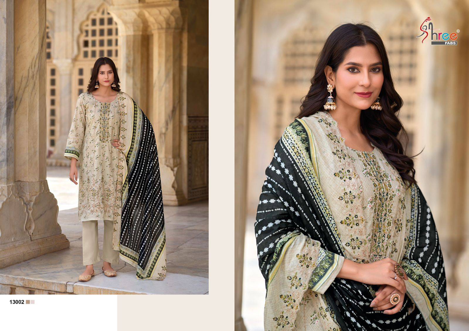 BIN SAEED LAWN COLLECTION VOL-13 BY SHREE FABS 13001 TO 13006 SERIES ...